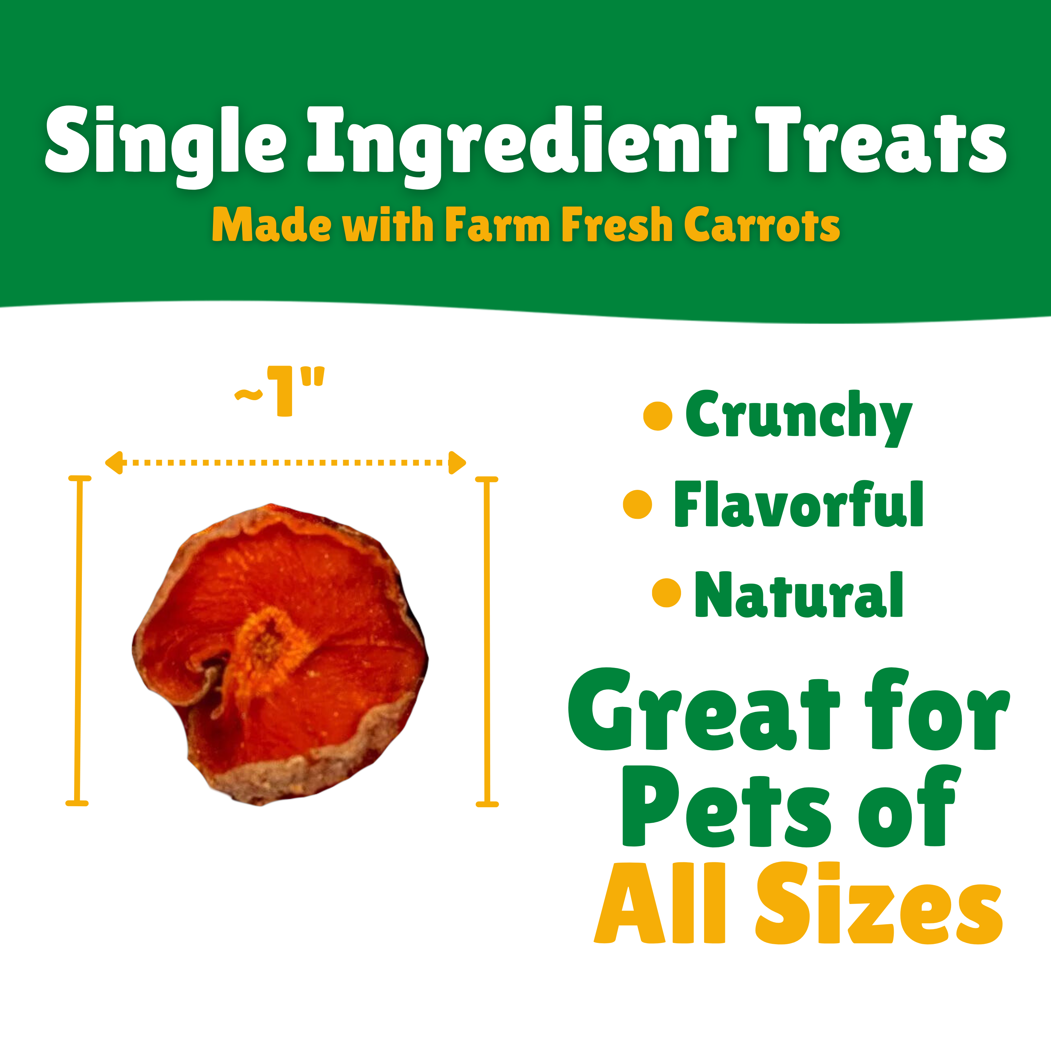 Carrot Medallion Dog Treats – Lucky Premium Treats