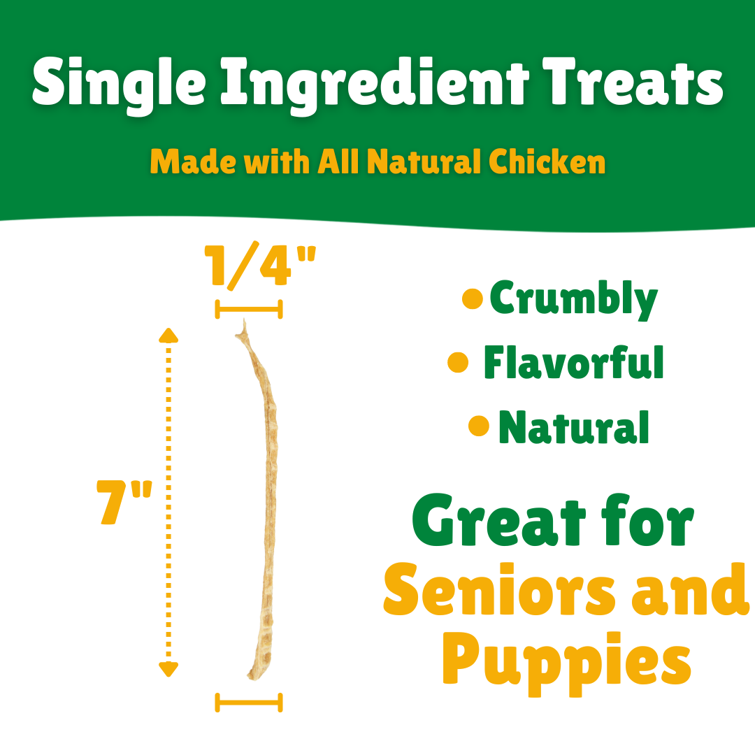 Tender Chicken Straws For Seniors & Puppies – Lucky Premium Treats