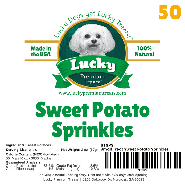 Small Treat: Sweet Potato Toppers – Lucky Premium Treats