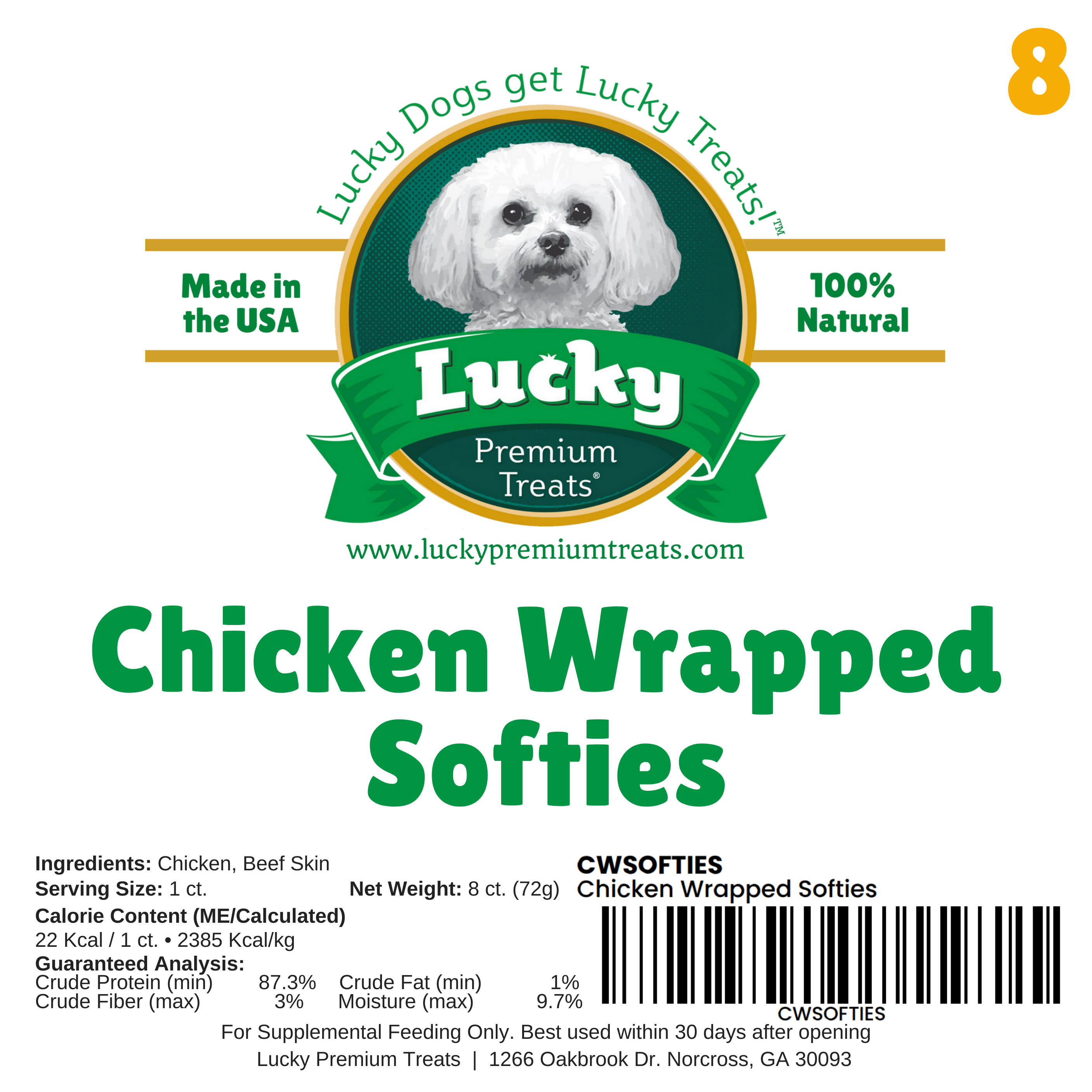 Chicken Wrapped Softies – Lucky Premium Treats